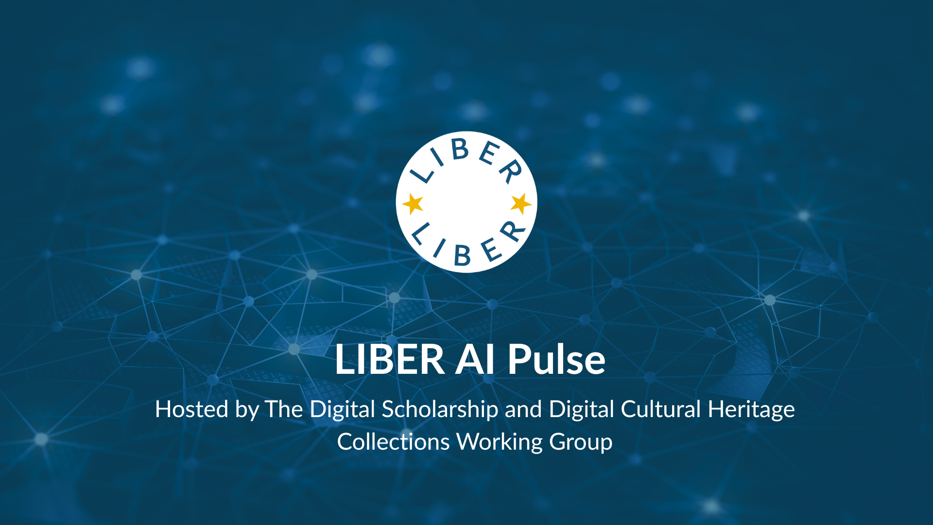 LIBER AI Pulse - Session II - LIBER Europe